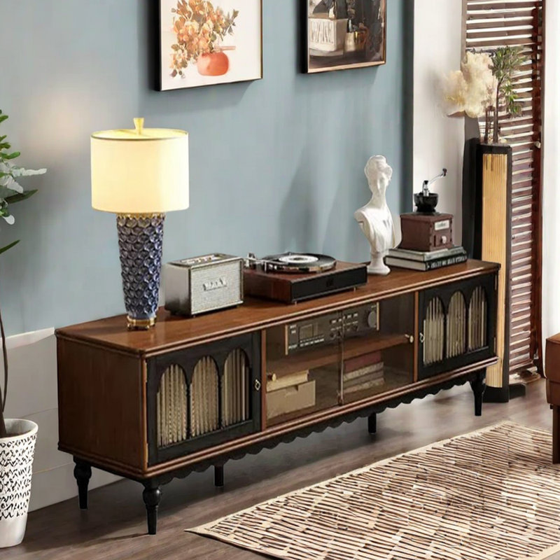 jessica Vintage Solid Wood TV Cabinet 70.8 W Storage Credenza Wayfair